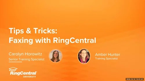 RingCentral Fax - Administration | RingCentral Support