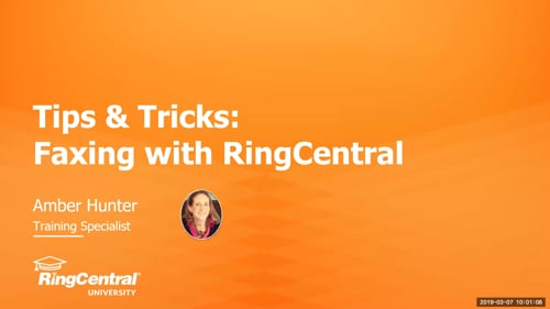 RingCentral Fax - Users | RingCentral Support