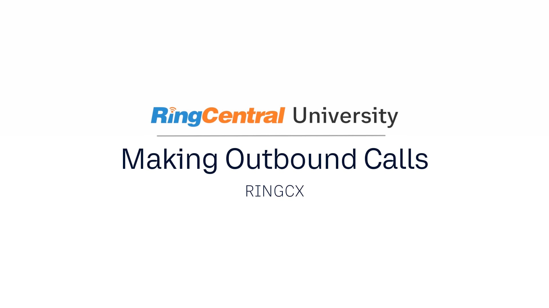 RingCX | RingCentral Support