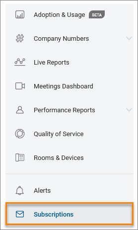 Managing your subscriptions | RingCentral MVP