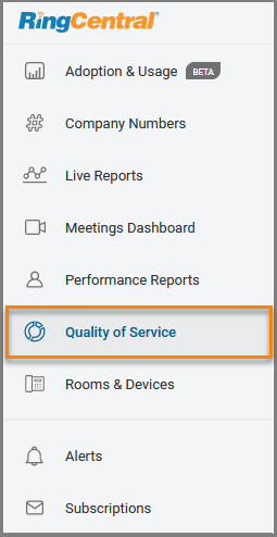 Introduction to Analytics Quality of Service | RingCentral MVP
