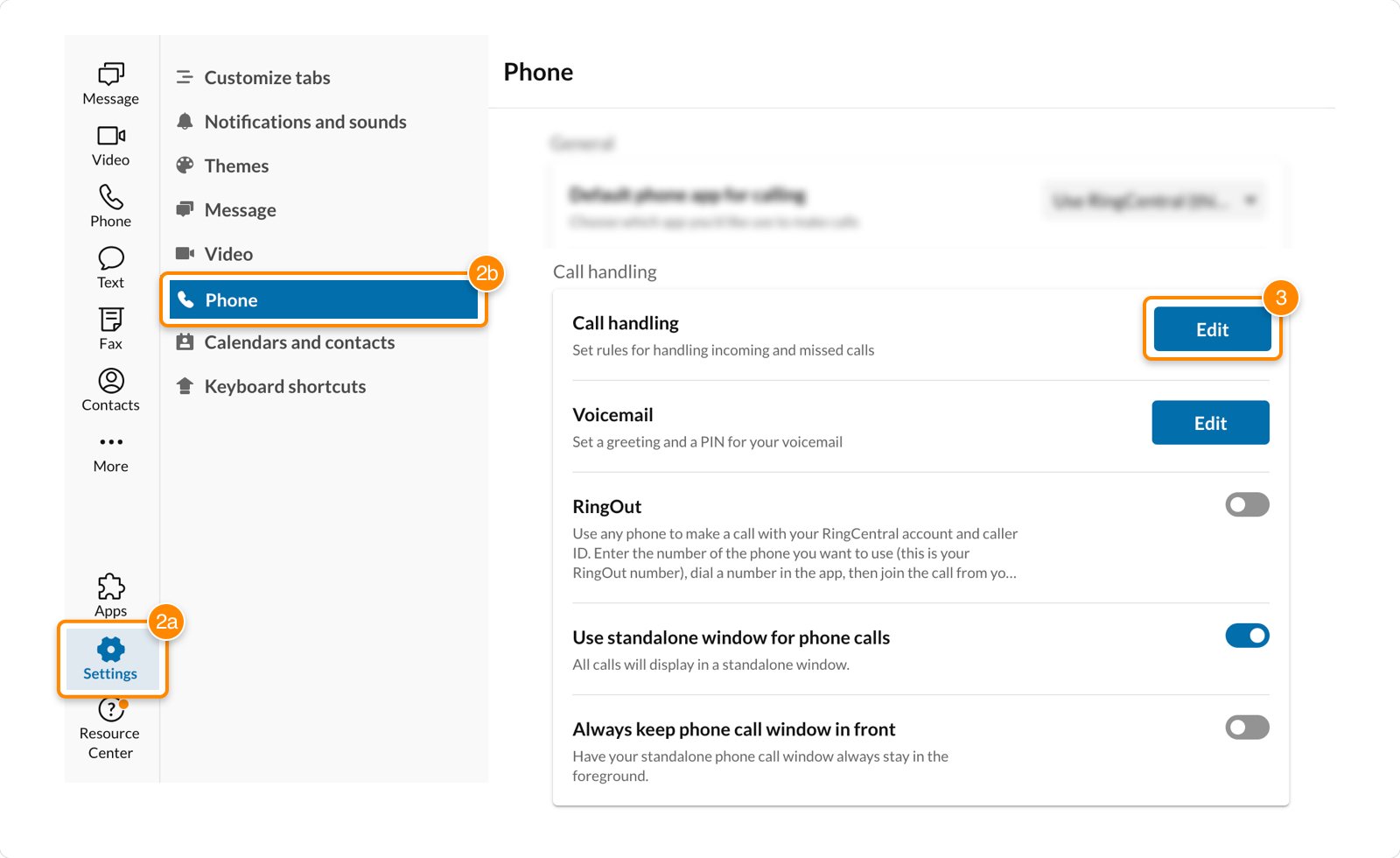 Setting up how incoming calls are handled | RingCentral MVP