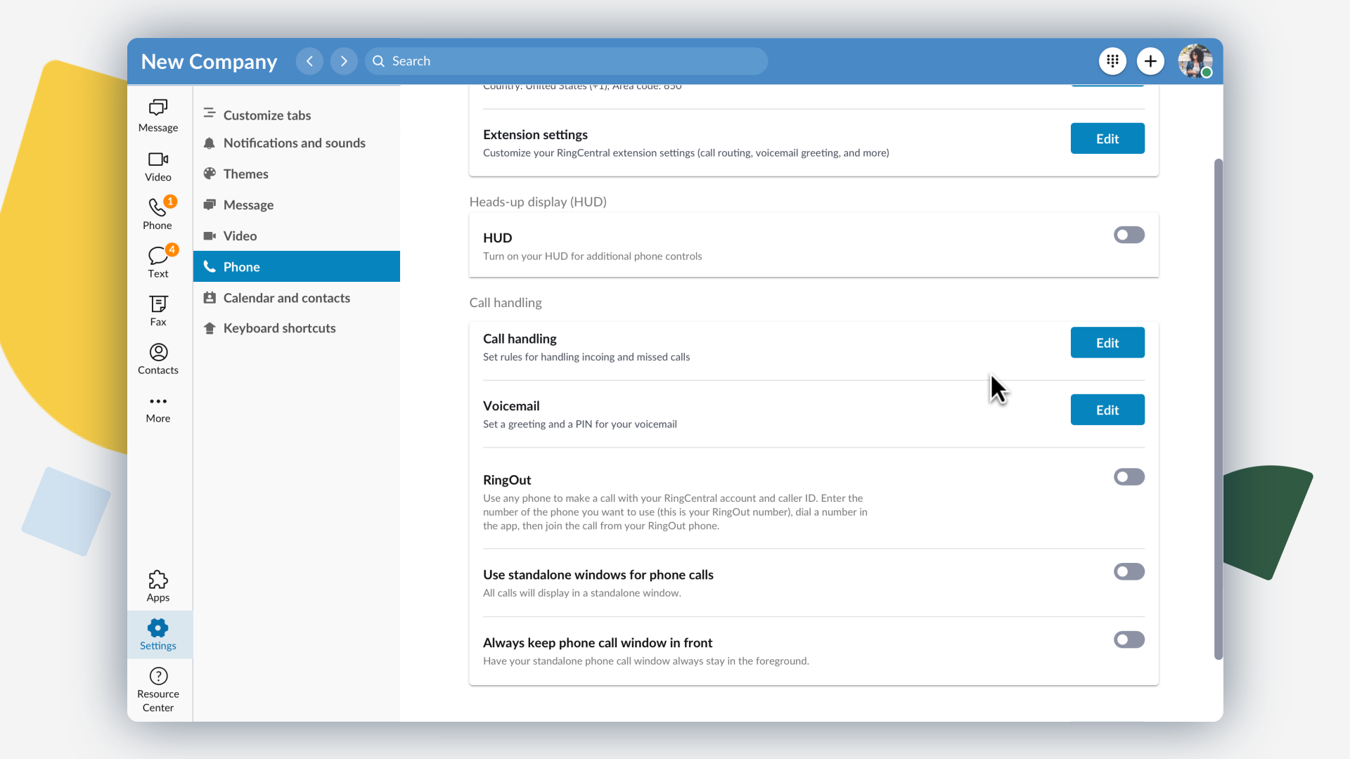Setting up how incoming calls are handled | RingCentral MVP
