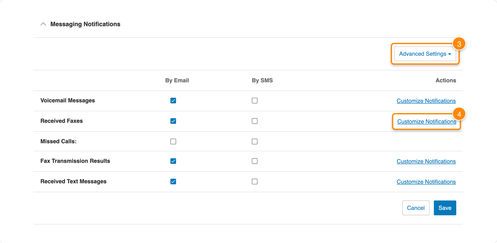 Setting your fax notifications | RingCentral MVP