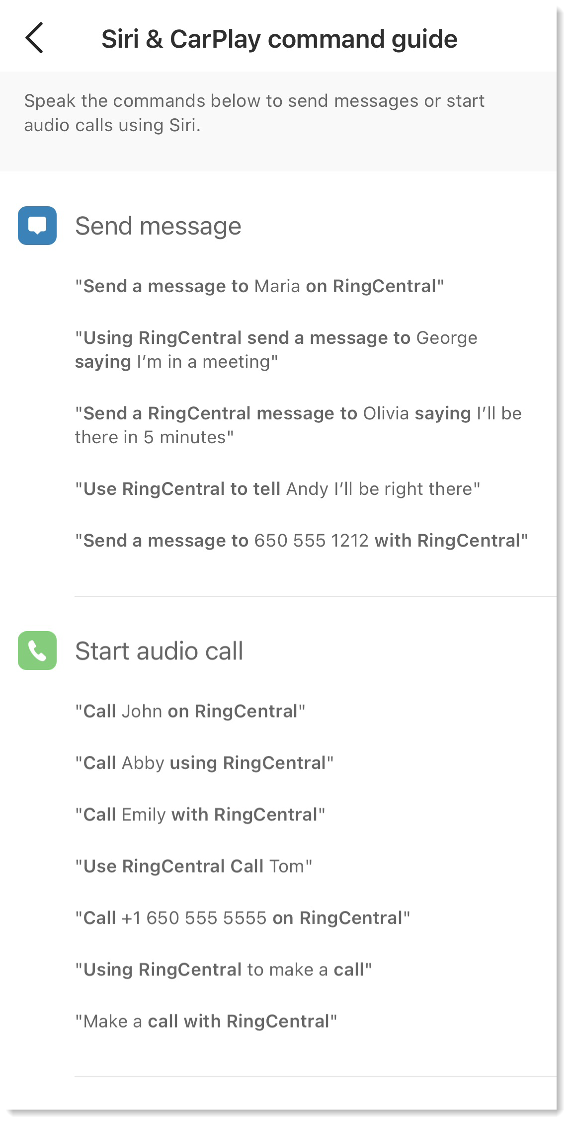 Intro to iOS CarPlay support | RingCentral app