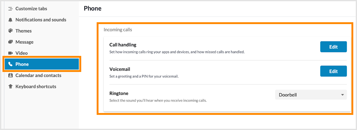 Configuring phone settings in the RingCentral app desktop and web ...