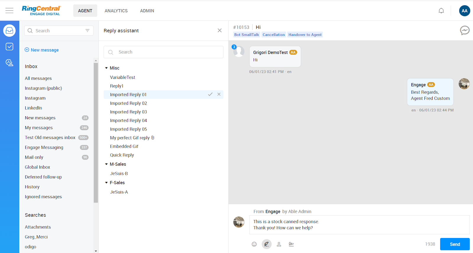 RingCentral Engage Digital Release Notes | June 2023