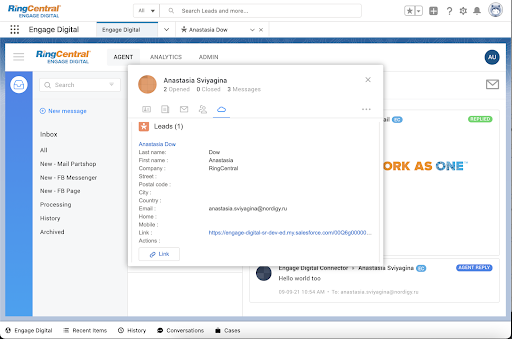 RingCentral Engage Digital Release Notes | October 2021