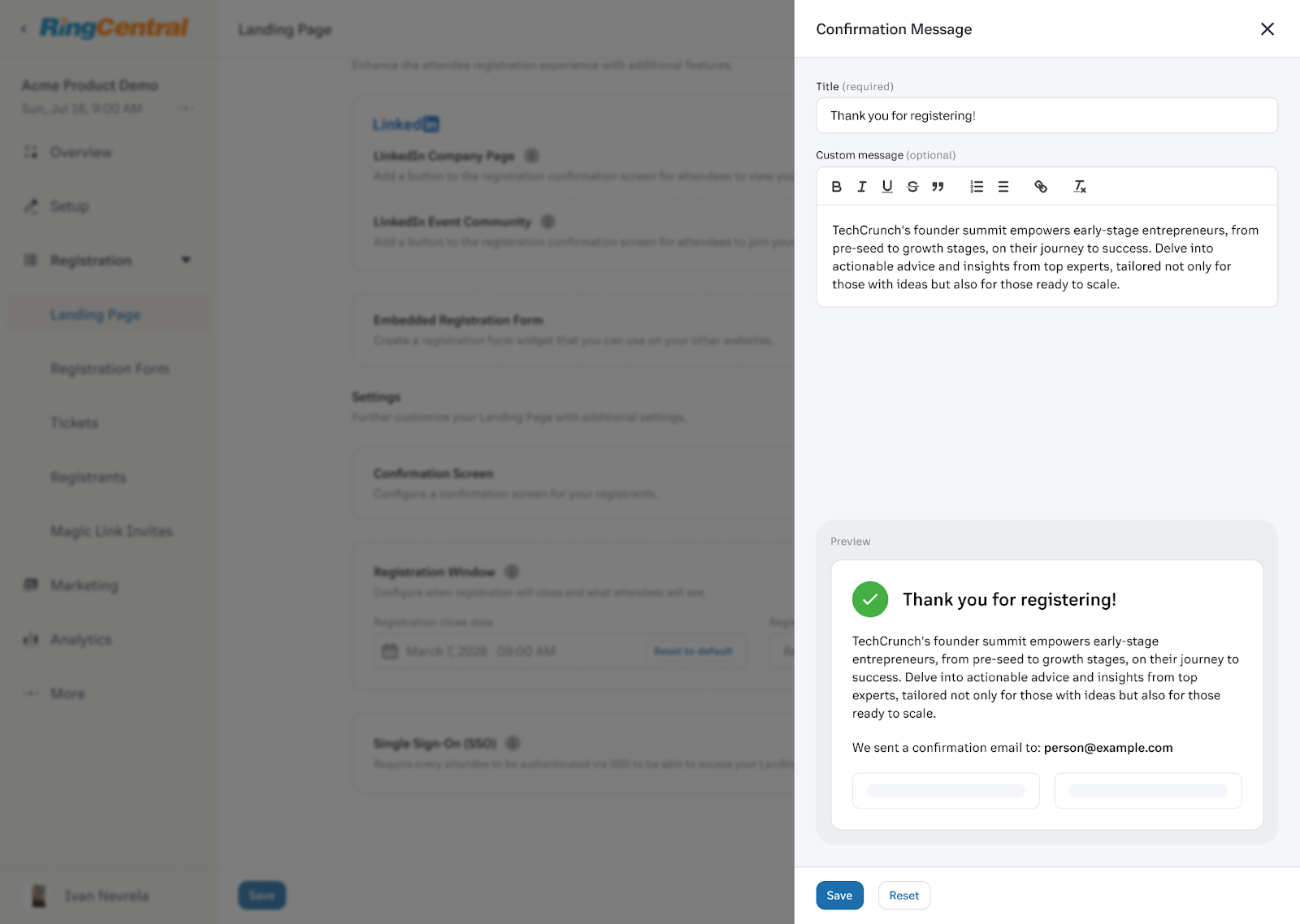 RingCentral Events Release Notes | September 2024
